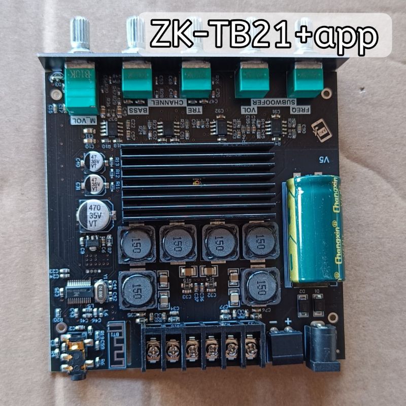 แอมป์จิ๋ว ZK-TB21/Tb21+app/TB21f/TB21s กำลังขับ 2*50W + ซัพ 100W รองรับ ...