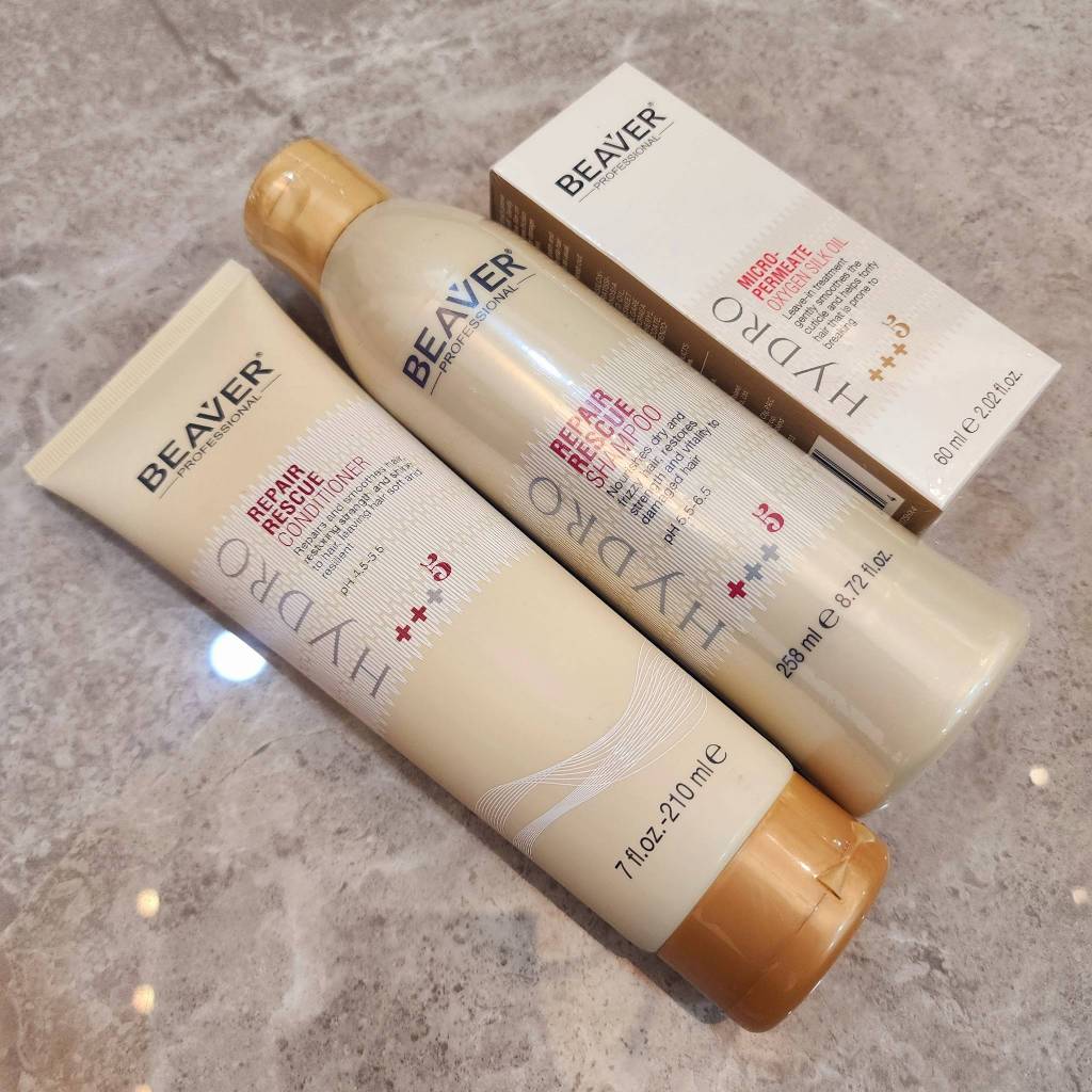 Beaver Repair Rescue Shampoo /Conditioner /Micro-Permeate Oil สำหรับผม ...