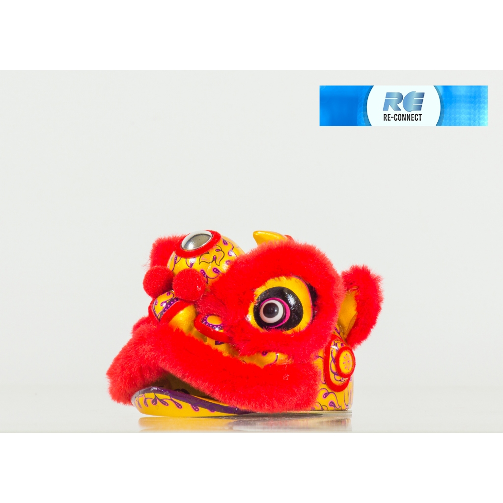 หัวสิงโตทองเรซิ่น หน้ากาก กำมะหยี่สูง6ซม. ของตกแต่ง เสริมฮวงจุ้ย ...