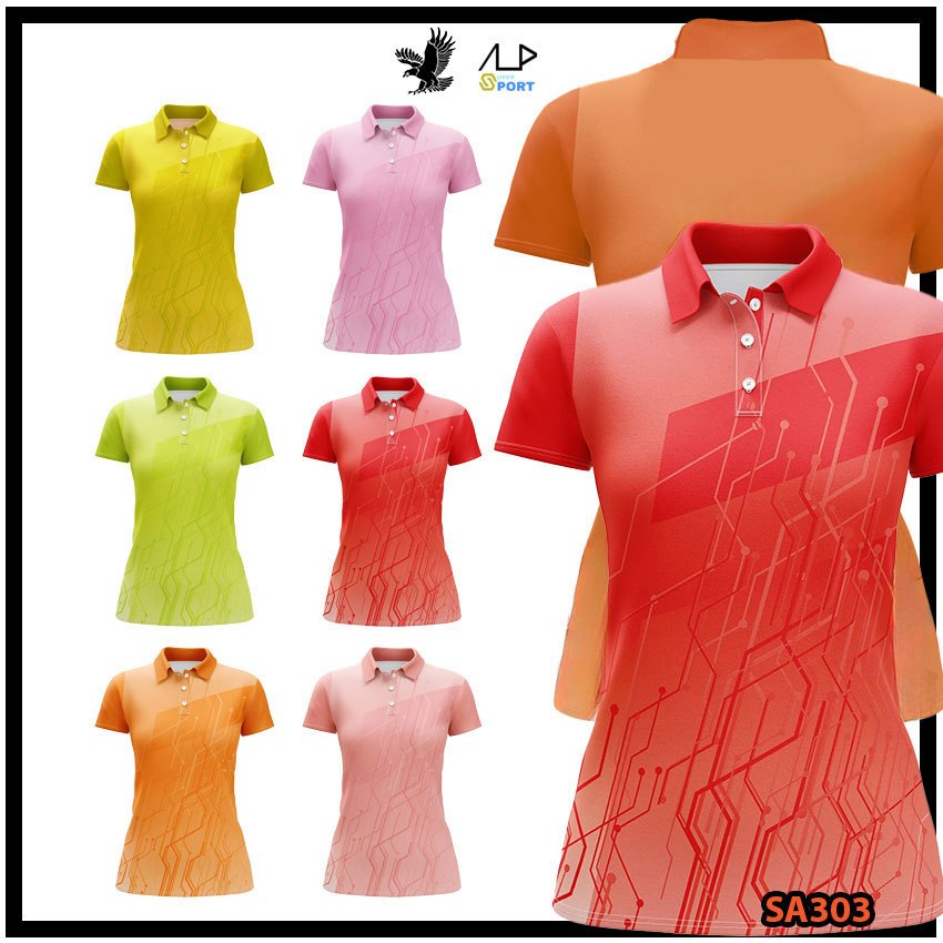 💥ลดโหดสูงสุด 1,000 บาท💥 เสื้อคอปก เสื้อกีฬาหญิง SA303 SPORT DAY ผ้า ...