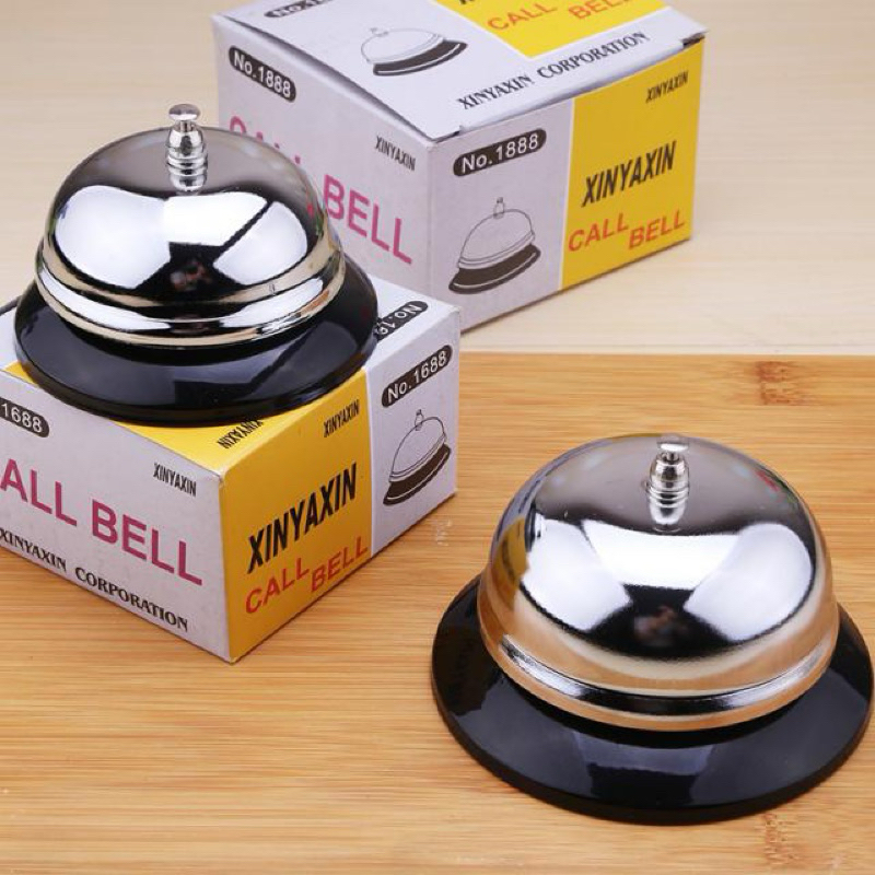 Call Bell stainless steel กระดิ่งกดตั้งโต๊ะสแตนเลส | Shopee Thailand