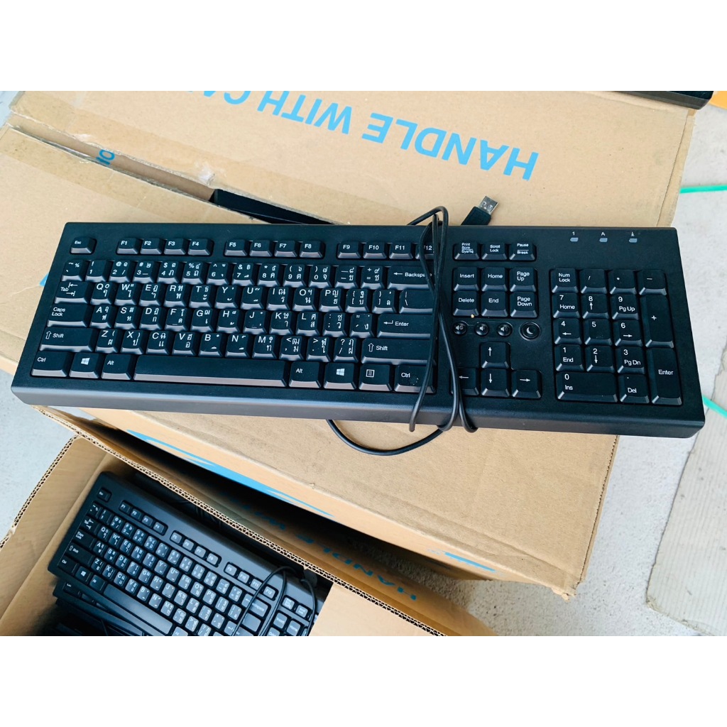 คีย์บอร์ด แบบมีสาย USB HP PR1101U USB Keyboard (ราคานี้ไม่รวมเม้าส์ ...