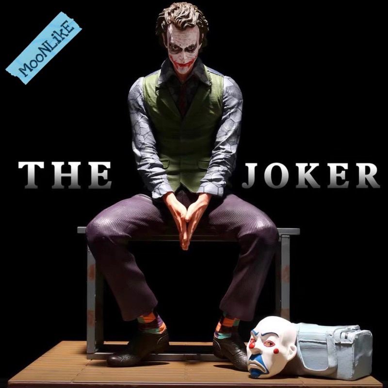 The Joker Heath Ledger Sit on Bench Diorama PVC Figure 28cm | Shopee ...