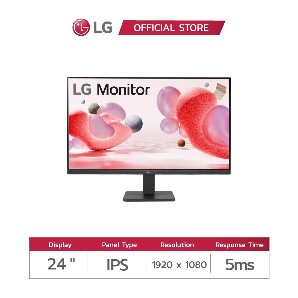 LG Monitor 24MR400-B | 24" FHD | IPS | 100Hz | พร้อม AMD FreeSync™ (จอ ...