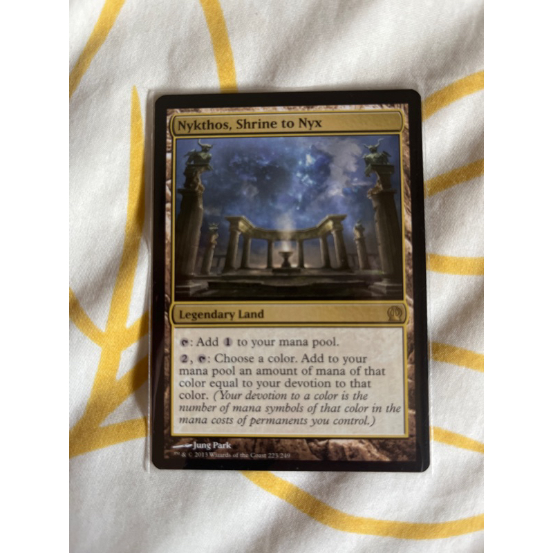 การ์ด MTG Nykthos, Shrine to Nyx Land Magic the gathering EDH รุ่น THS ...