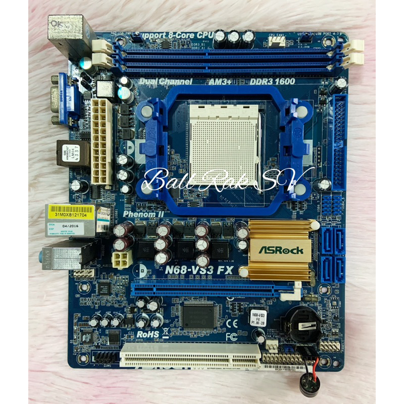 เมนบอร์ด Asrock N68-VS3 FX (ไม่มีฝาหลัง) | Shopee Thailand