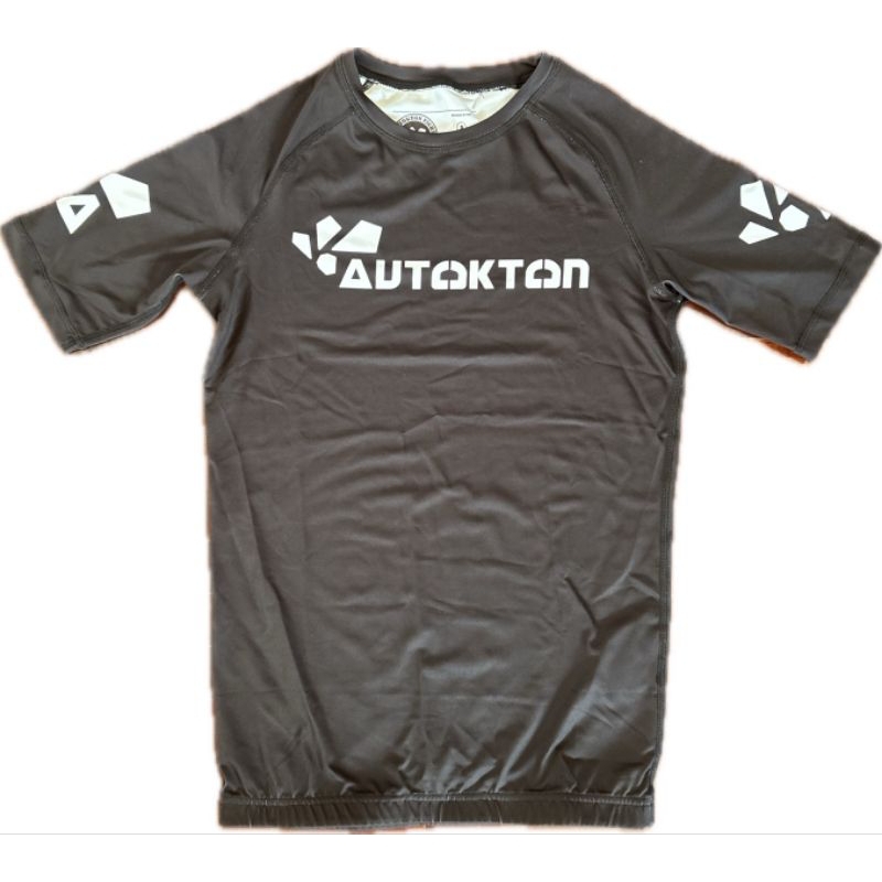 AUTOKTON Rash Guard short sleeves - Black | Shopee Thailand