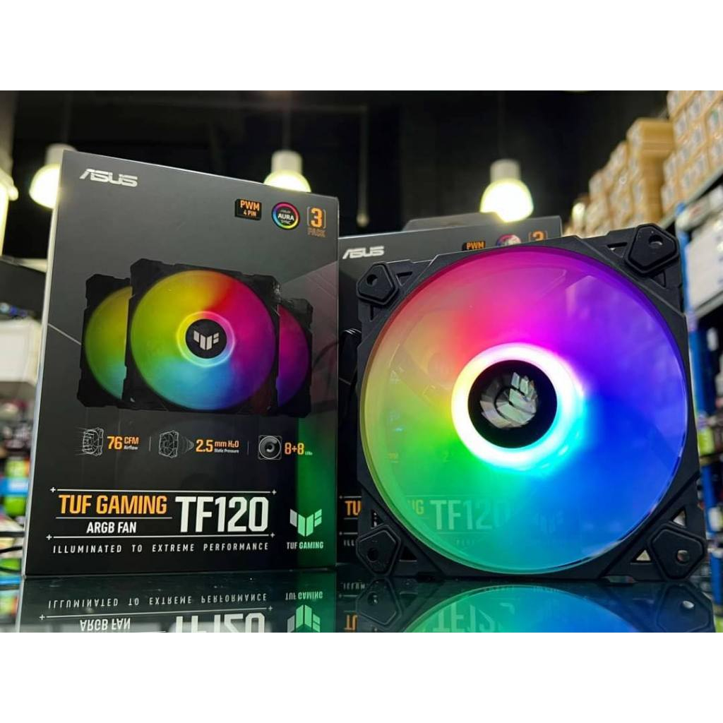 ASUS TUF Gaming TF120 ARGB Fan – Triple Fan Kit with ARGB Controller ...