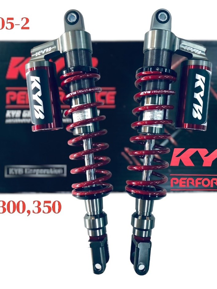 โช้คหลัง (KYB) K-ALPHA HONDA FORZA300'18-21 FORZA350 '21> Load 1" (390 mm.) สีแดง รหัสสินค้าRG2 ...