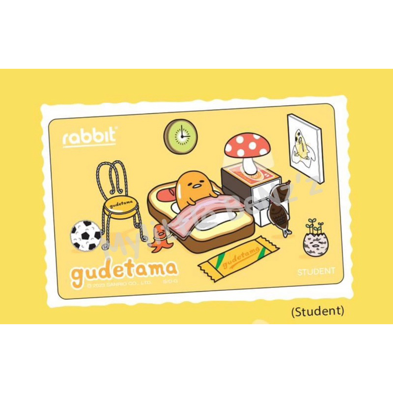 Rabbit Card gudetama Sleepy ( BTS ) 🍳 ** Student ** | Shopee Thailand