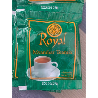 ชาพม่า ชา Royal Myanmar tea mix ชานมพม่า 3in1 (แพ็ค 30 ซอง) หมดอายุ 4/ ...