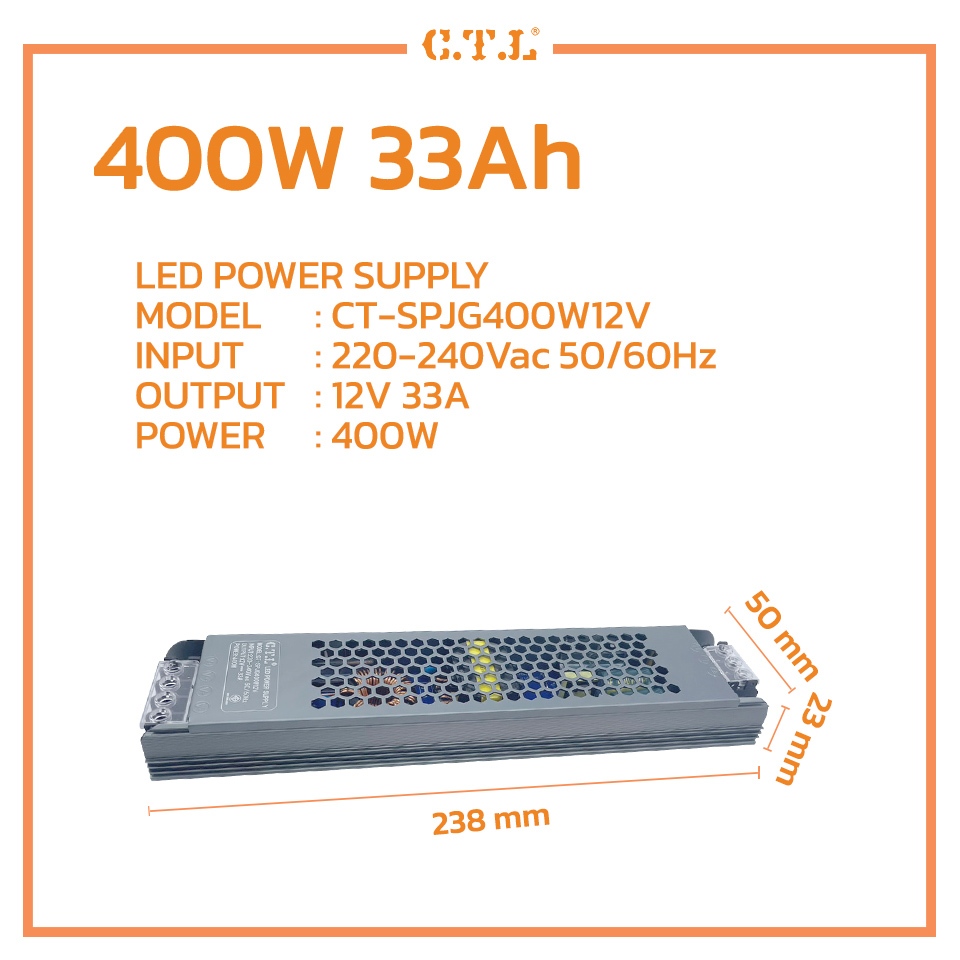 กล่องแปลงไฟ LED DC12V DC24V 60W 100W 200W 300W 400W Switching Power Supply หม้อแปลงพาวเวอร์ซัพพ ...