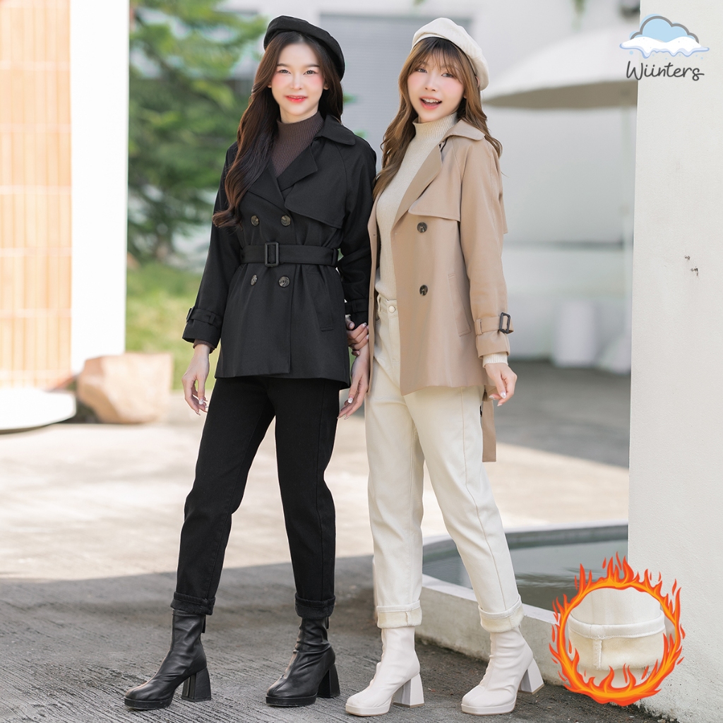 [ Gluf Boyy Warm Jeans - B33 ] 2 สี I กางเกงยีนส์บุขน กางเกงขายาวบุขน ...