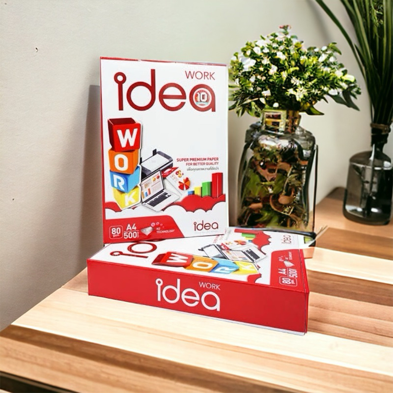 กระดาษ idea work ขนาด A4 ความหนา 80 แกรม แบบ 50 แผ่น และ 100 แผ่น ...