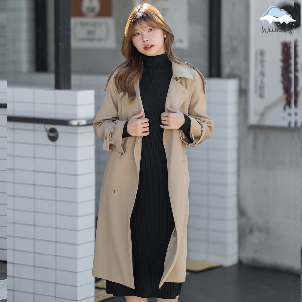 [ Zermatt Knitted Dress ] เดรสไหมพรมยาว เดรสไหมพรมคอปีน ผ้าร่อง หนา นุ่ม | Shopee Thailand