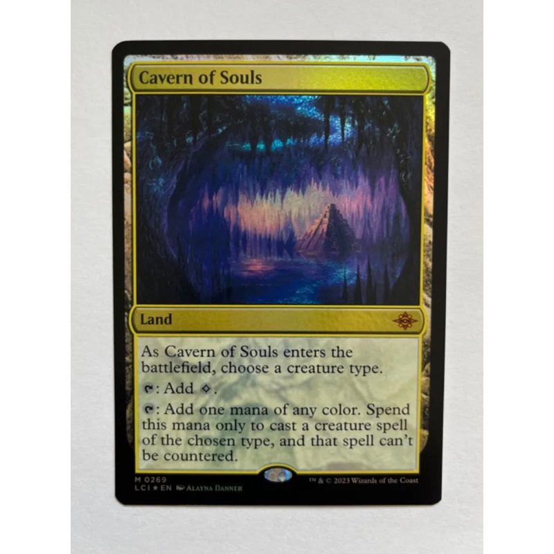 การ์ด MTG Cavern of Souls Foil Land Magic the gathering EDH รุ่น LCI ...