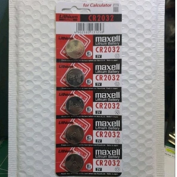 [2032 Max / 5 ก้อน] ถ่าน maxell CR 2032 (3V) Lithium Battery | Shopee ...