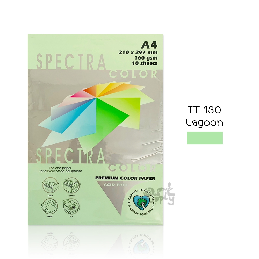กระดาษสี 2 หน้า Spectra Color Paper A4 160g แพ็ค 10 แผ่น | Shopee Thailand