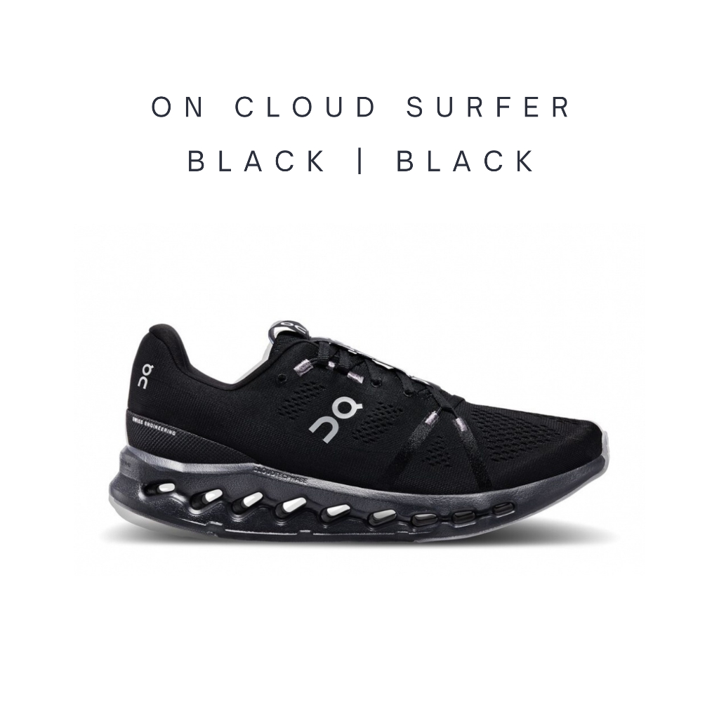 ⭐ e-Tax ⭐ [พร้อมส่ง] On Running cloud surfer Women Black x Black ...