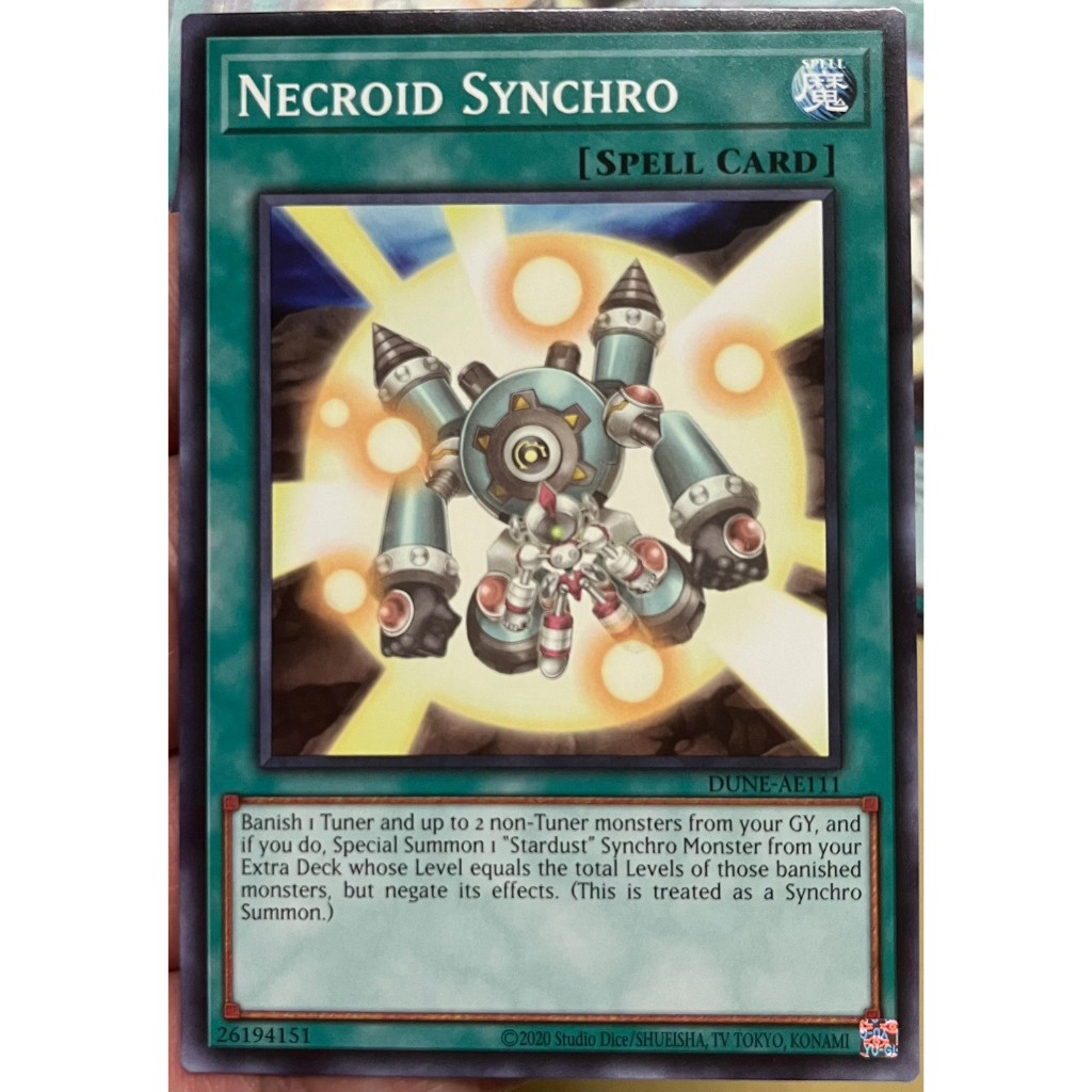 Yugioh Asia-Eng [DUNE-AE111] Necroid Synchro (Common) การ์ดยูกิแท้ถูก ...