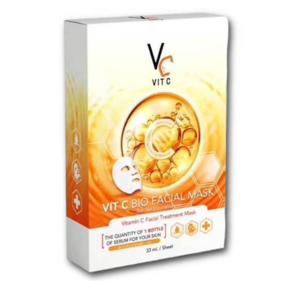 (ยกกล่อง) Ratcha Vit C Bio Facial Mask รัชชา วิตซี ไบโอ แฟเชียล มาร์ค ...
