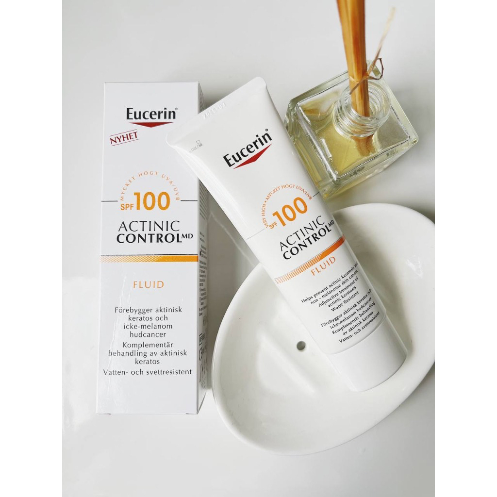 Eucerin Sun Actinic Control Fluid SPF 100 ขนาด 80 มิลลิลิตร (ml) พร้อม ...