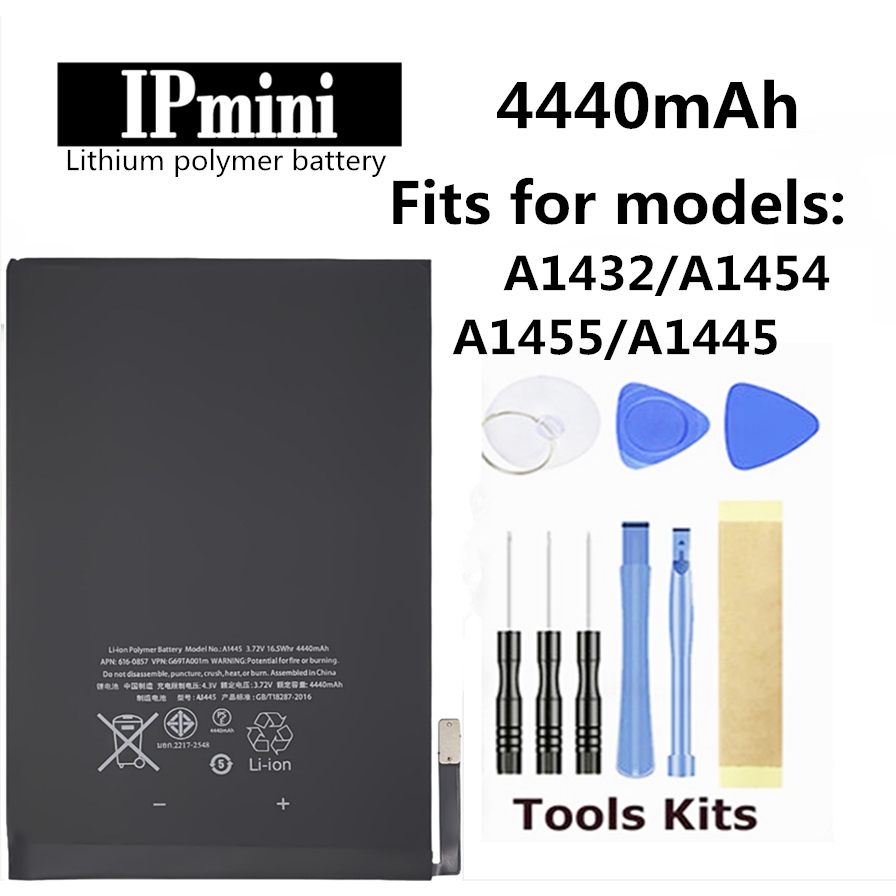 ต้นฉบับ iPad Mini 1 แบตเตอรี่สำหรับ A1432 A1454 A1455 A1445 เปลี่ยน 4440mAh + เครื่องมือรับ ...