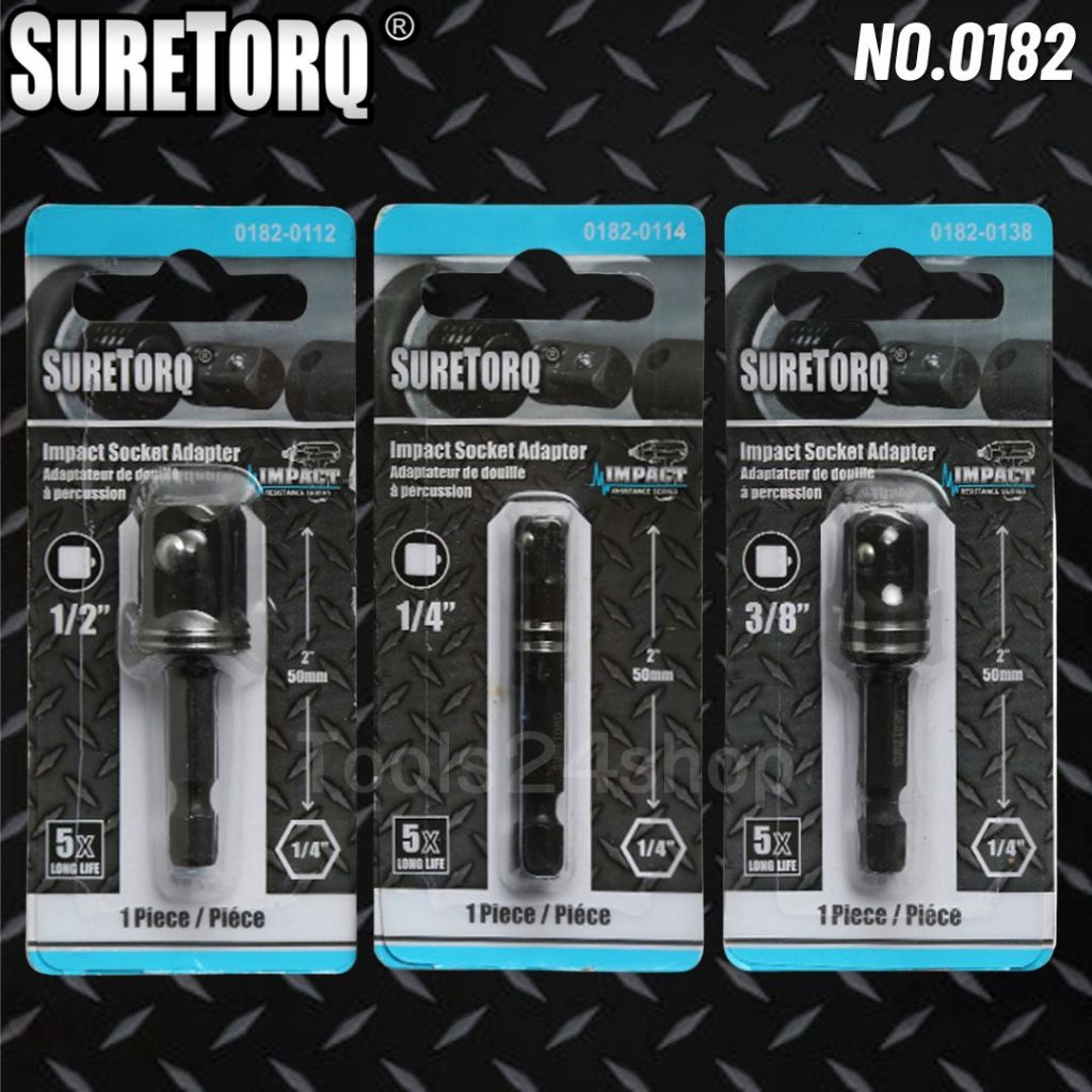 SURETORQ แกนต่อลูกบ๊อก รุุ่น Impact ขนาด 1/4" ,3/8' ,1/2" x 50 mm. No ...