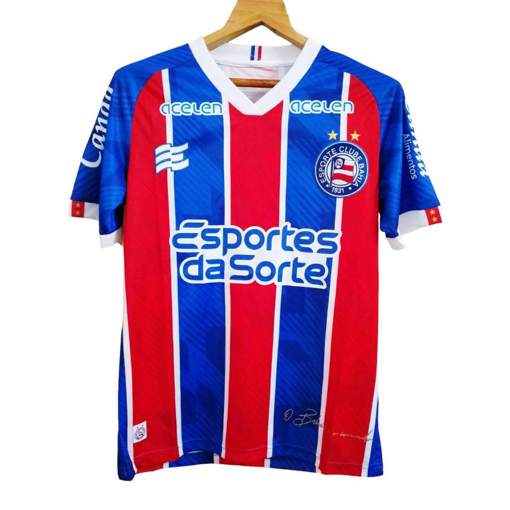 EC BAHIA AWAY KIT 2324 FULL SPONSOR BRAZIL LEAGUE FOOTBALL SHIRT ...