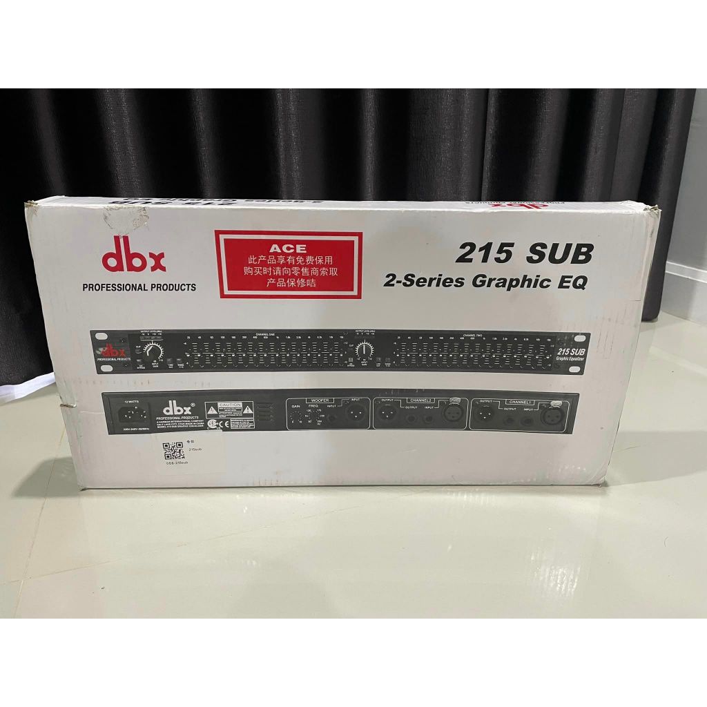 DBX 215 215SUB อีคิวปรับเสียง EQ ปรับแต่งเสียง เอาต์พุตซับวูฟเฟอร์ ติดตั้งตัวกรองความถี่สูงผ่าน ...