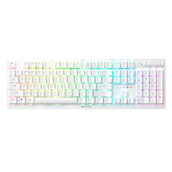 WIRELESS KEYBOARD (คีย์บอร์ดไร้สาย) RAZER DEATHSTALKER V2 PRO (WHITE ...
