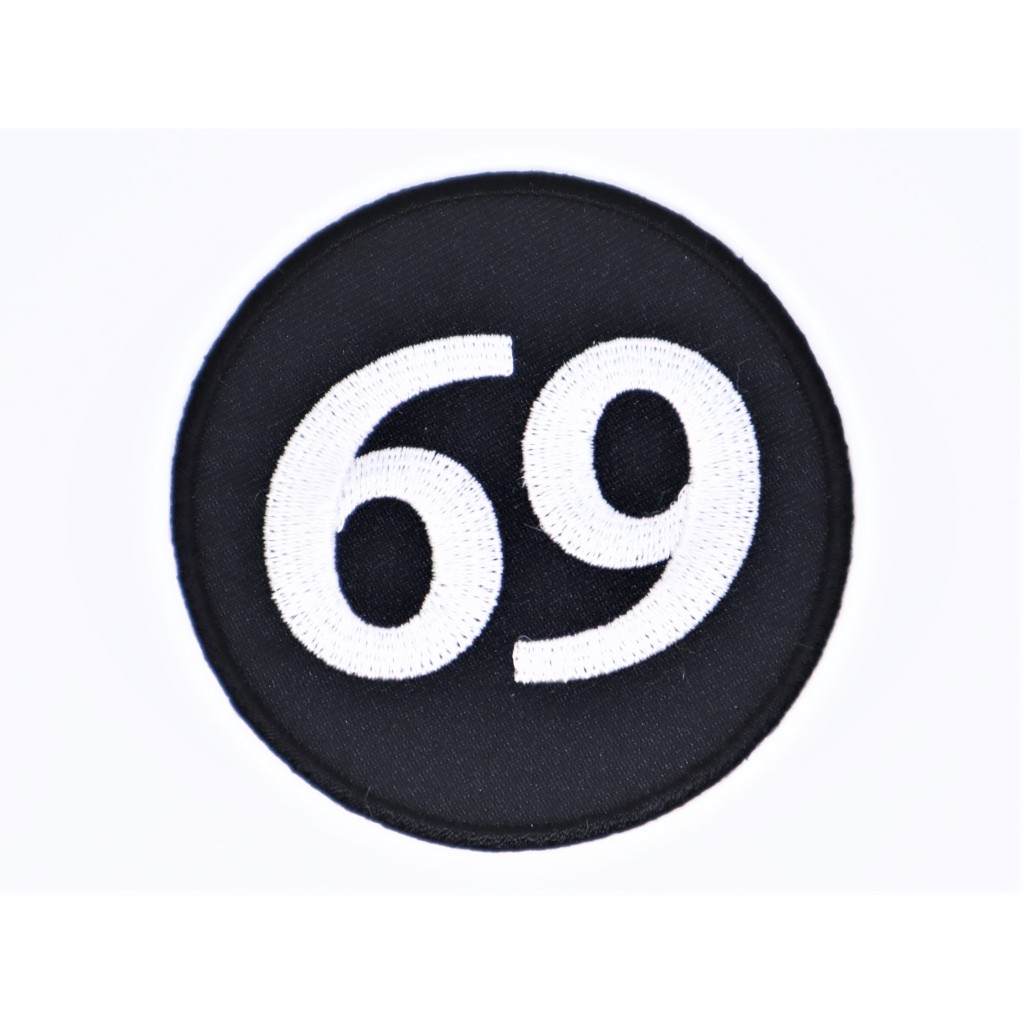 69 Sign อาร์มปัก หกเก้า ตัวรีดติดเสื้อ 69 อาร์มรีดติดเสื้อ อาร์มโลโก้ ...