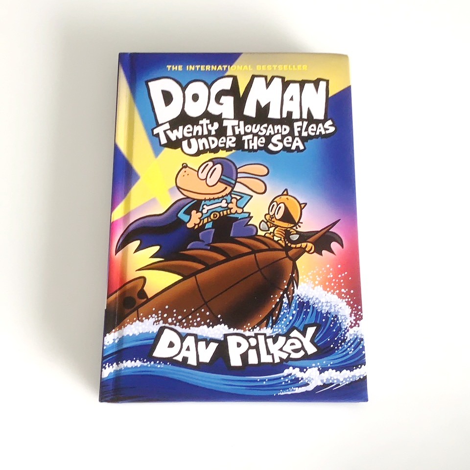 Dog Man Twenty Thousand Fleas Under the Sea, Hardcover,Ages:7-12 Dogman ...