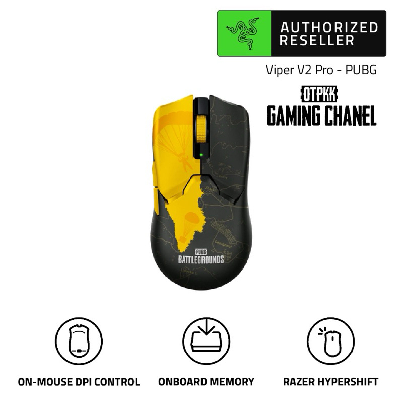 เมาส์เกมมิ่งไร้สาย RAZER VIPER V2 PRO PUBG EDITION รุ่น PUBG Limited ...