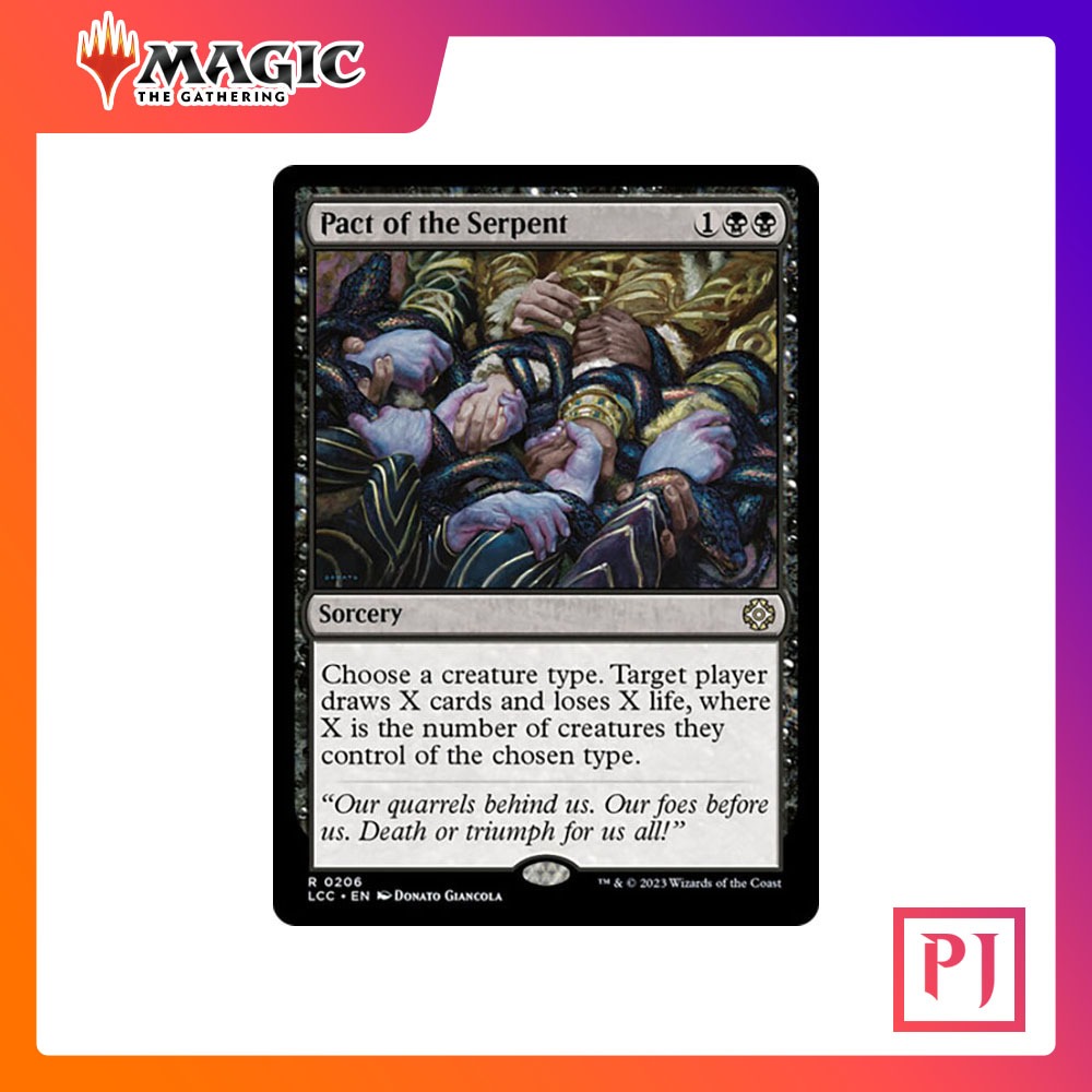[MTG] Pact of the Serpent [LCC] [BLACK] [RARE] [NORMAL] [ENG] (การ์ดเม ...
