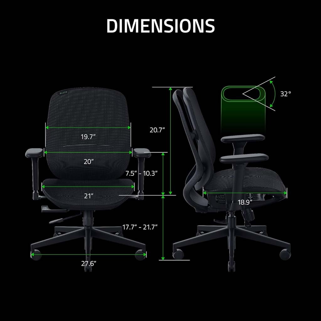 Razer Fujin Mesh Gaming Chair (เก้าอี้เกมมิ่ง) | Shopee Thailand