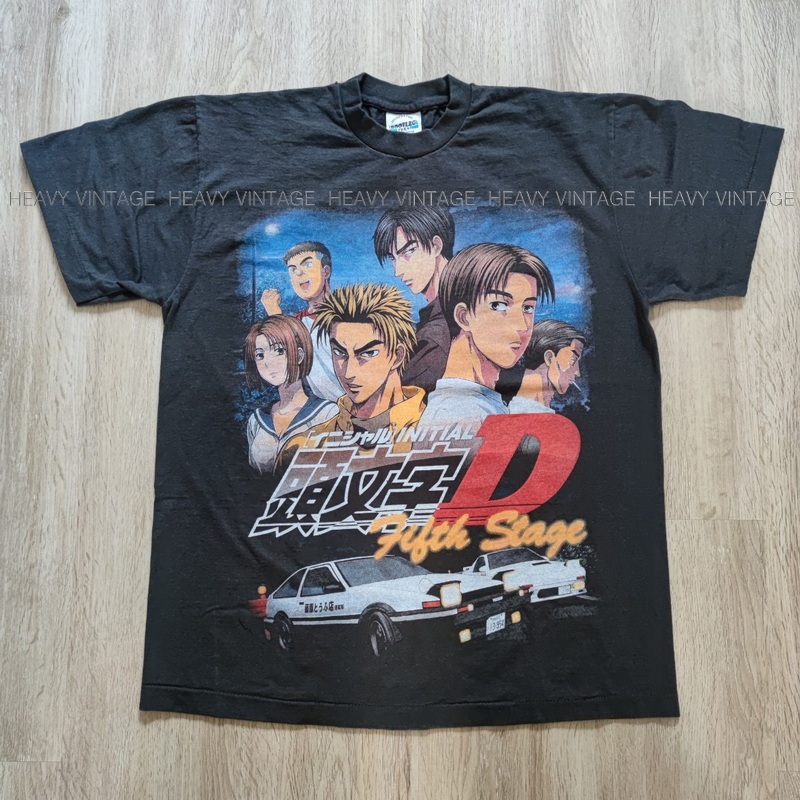 INITIAL D ฟอกไบโอ เสื้อการ์ตูน วินเทจ เต้าหู้ดริฟท์ heavy vintage ...