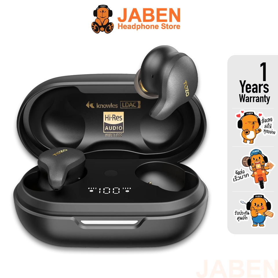 TOZO Golden X1 TWS Hybrid Drivers (1DD+1BA) รองรับ Bluetooth 5.3 LDAC ...
