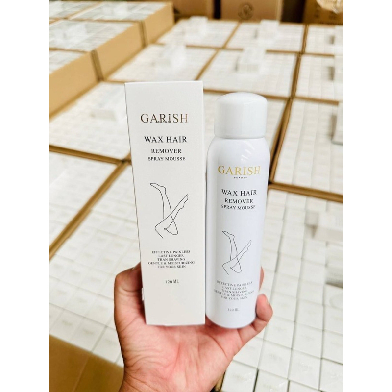 การิชมูสกำจัดขน GARISH WAX HAIR REMOVER SPRAY MOUSSE 120ml | Shopee ...