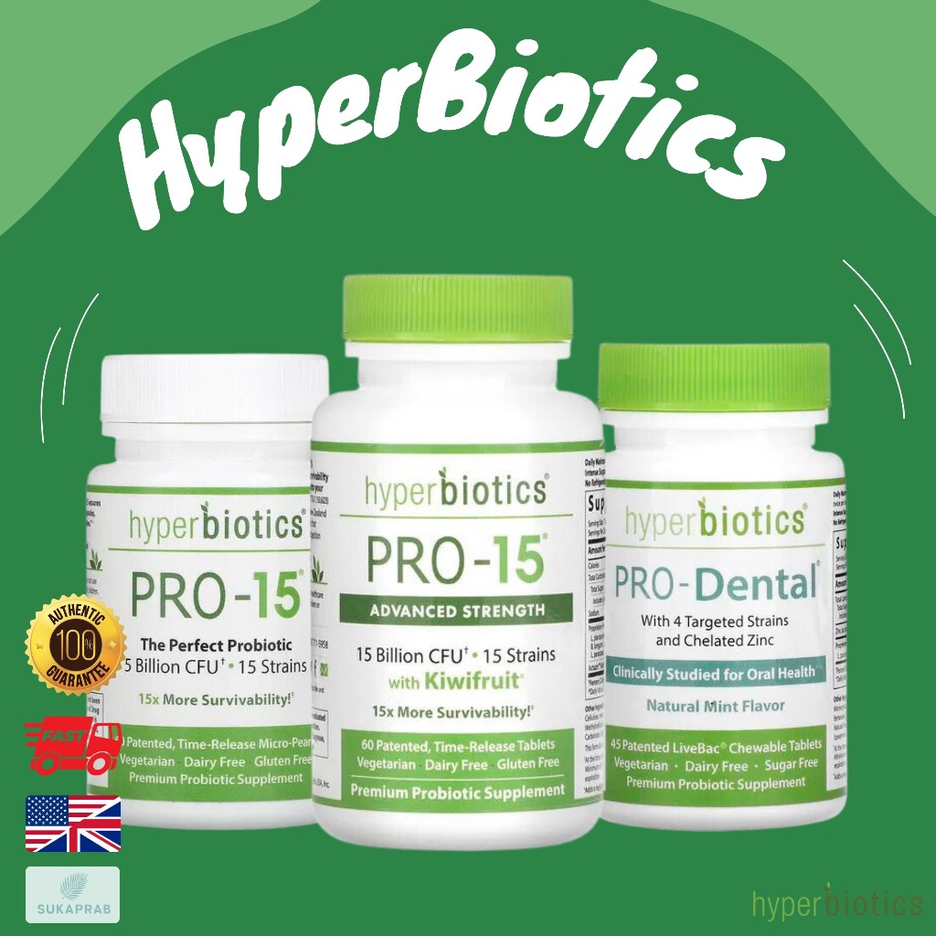 พร้อมส่ง Hyperbiotics Probiotics PRO-15 5 Billion CFU 15 Billion CFU ...