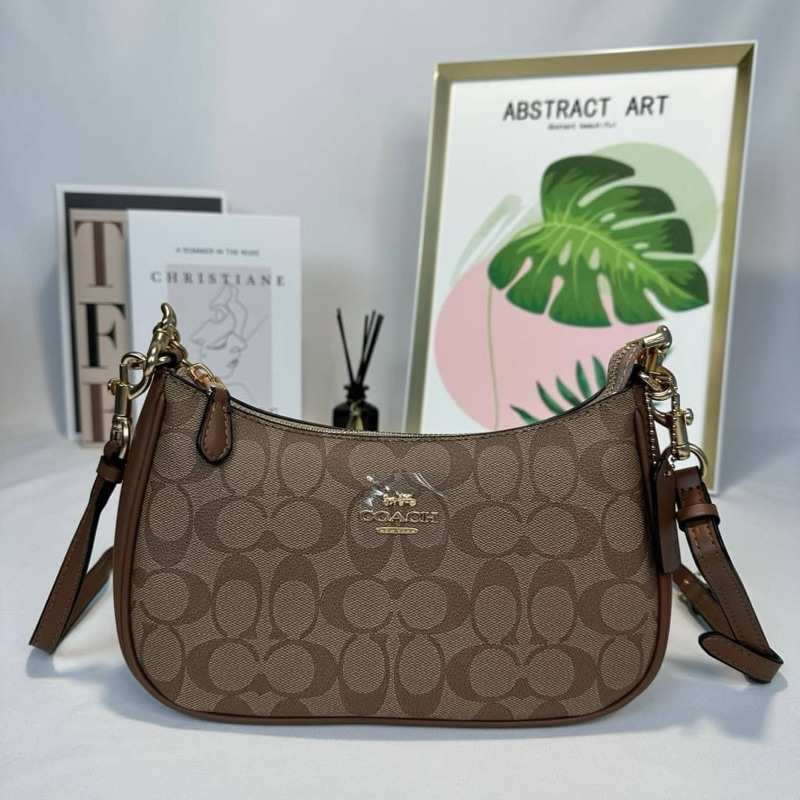 กระเป๋าTeri Shoulder Bag In Signature Canvas ( COACH CA548 ) | Shopee ...