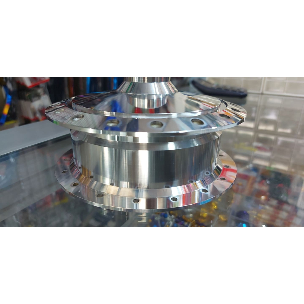 ดุมล้อSUZUKI RC80-100(ราคา1ชิ้น)ดุมกลึงเงา RC80 RC100 RCหม่ำ FR80 ...