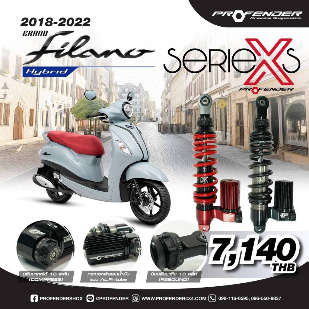 โช๊ค Profender X Series Yamaha Grand Fizzo 2022-23 (320mm) (แถม ...