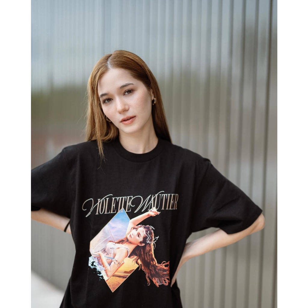 T-Shirt 4QUEENS VIOLETTE- Black | Shopee Thailand