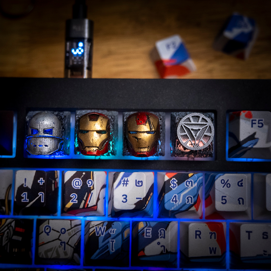 ส่งฟรี Artisan keycap ironman set | Shopee Thailand