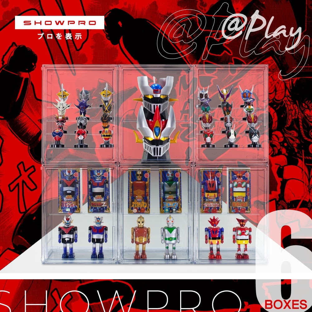 ShowPro@Play set 6 กล่อง มีชั้นวางให้ 6 ชิ้น กล่องโชว์โมเดล ตู้โชว์ฟิก ...