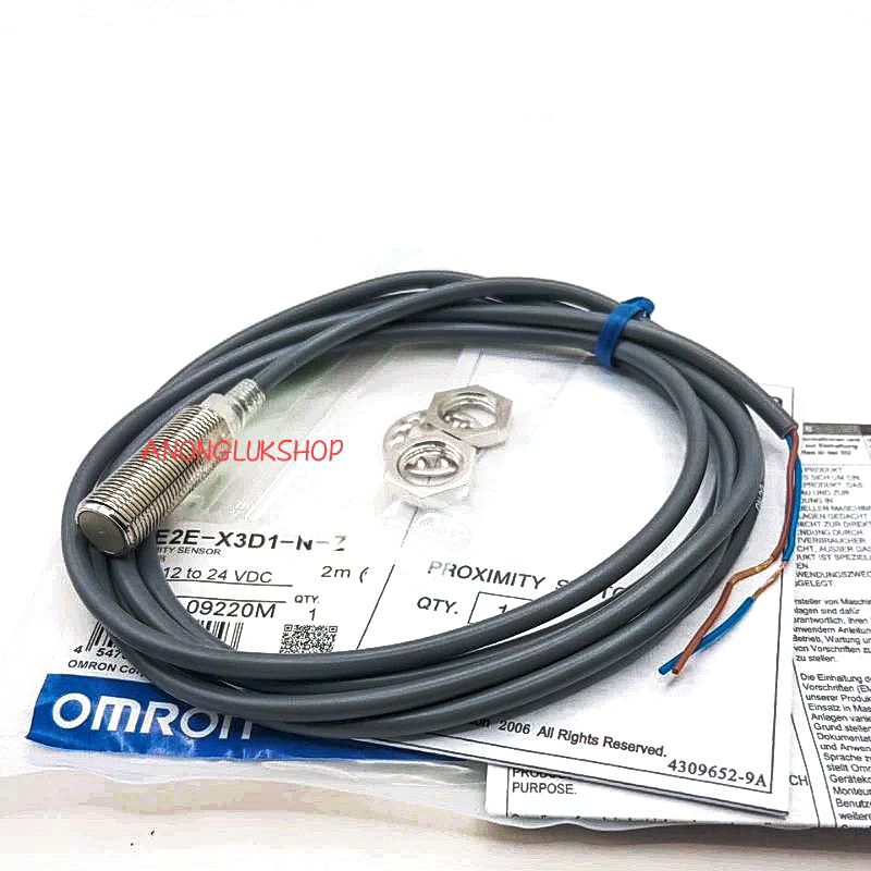 E2E-X3D1-N-Z เป็นพร็อกซิมิตี้เซ็นเซอร์จับโลหะ 2สาย DC M12 ชนิด No ระยะจับ 3มิล | Shopee Thailand