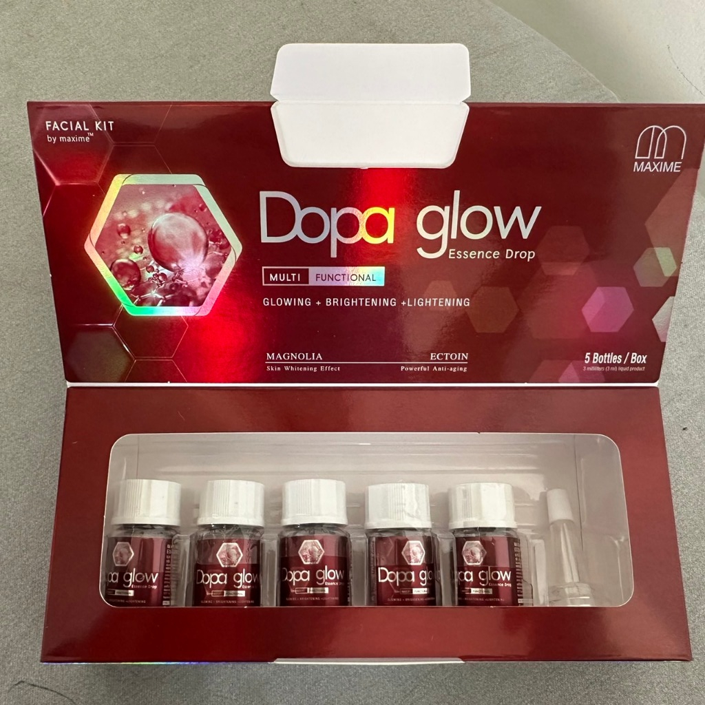 (ราคายกกล่อง 5 ขวด) โดป้า โกลว์ เอสเซ้นส์ ดรอป DOPA GLOW ESSENCE DROP ( whitening cocktail by ...