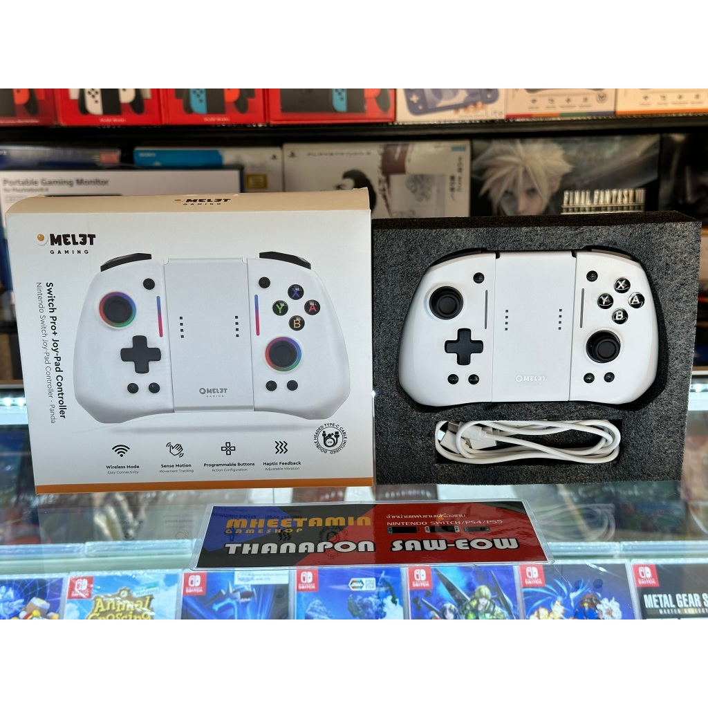OMELET GAMING Switch PRO+ Joy pad Controller (Panda White) [มือ2 ...