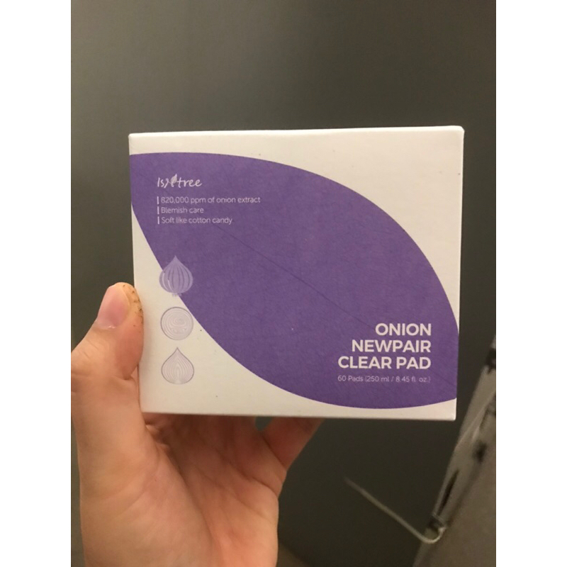 โทนเนอร์แพด เพื่อสิวอุดตัน เพื่อผิวแข็งแรง ISNTREE Onion Newpair clear ...